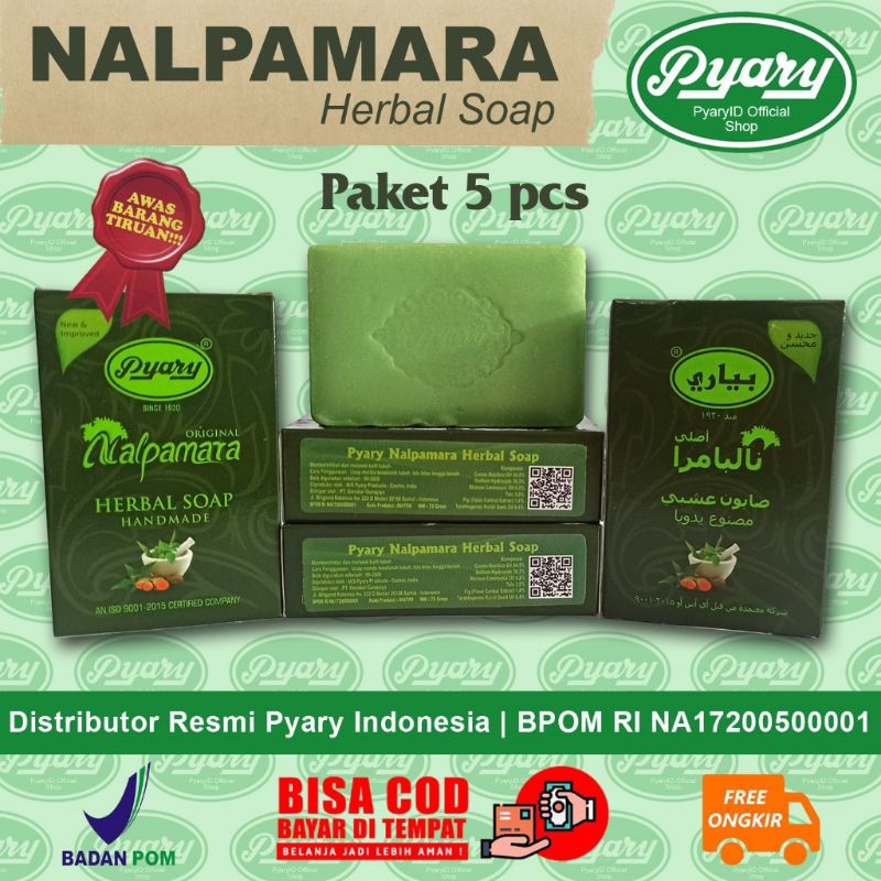 Jual Paket Hemat 5 Pcs Sabun Arab Pyari Nalpamara Soap | Shopee Indonesia