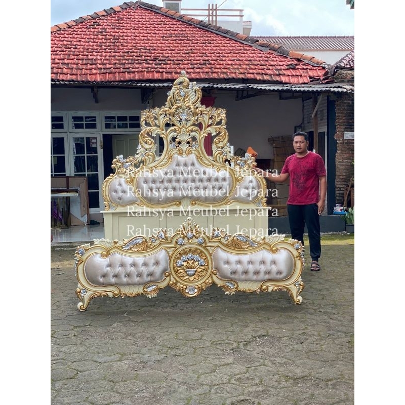 Jual divan ukir mewah Jepara tempat tidur ukir luxury divan sultan new ...