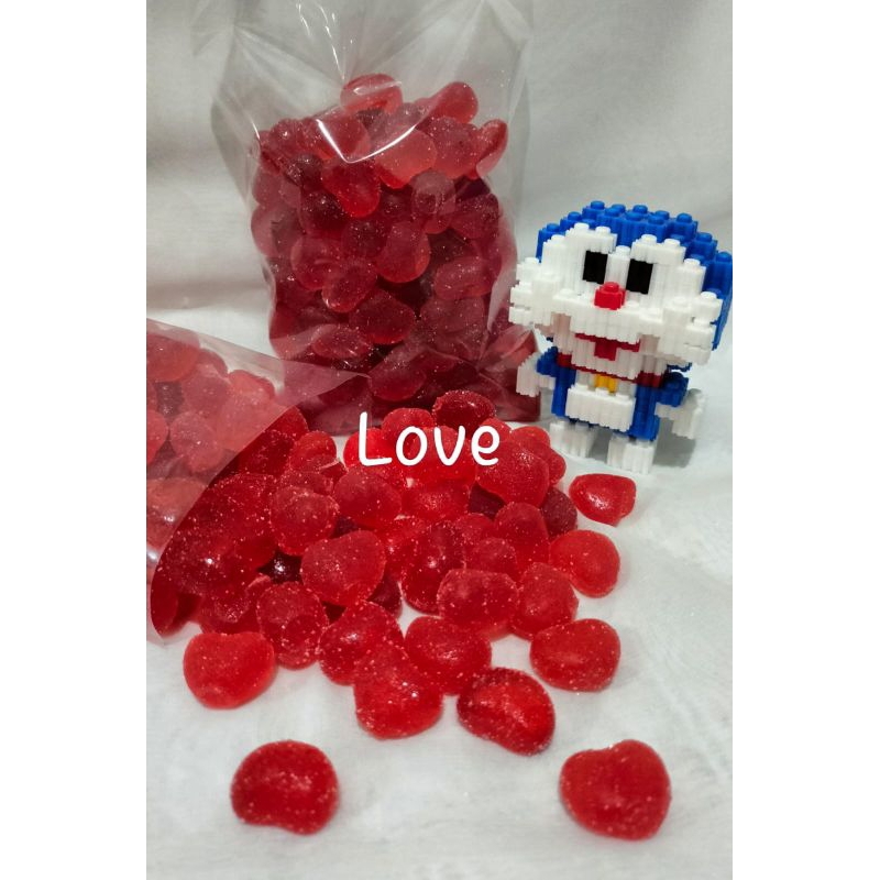 Jual PERMEN GUMMY LOVE DAN MIX KEMASAN 500 GR | Shopee Indonesia