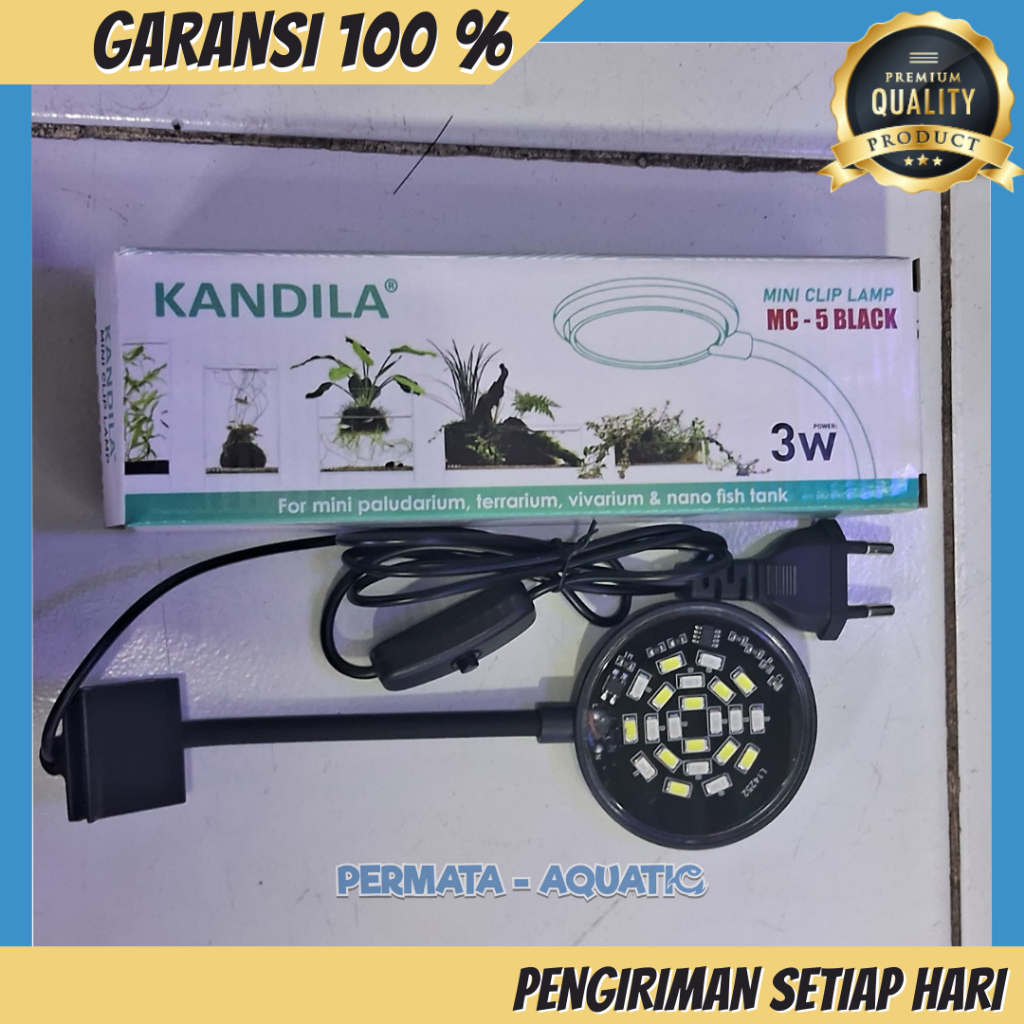 Jual Lampu Jepit Clip LED Mini Warna Hitam Bentuk Bulat Untuk Tank 20 ...