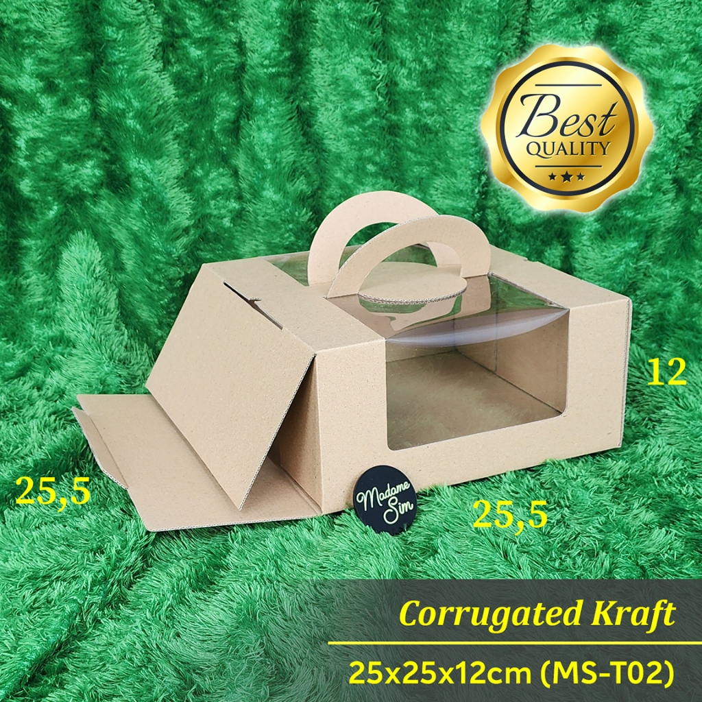Jual GABLE BOX JINJING - KOTAK KUE ULTAH - DUS HAMPERS 25x25x12 - MS ...