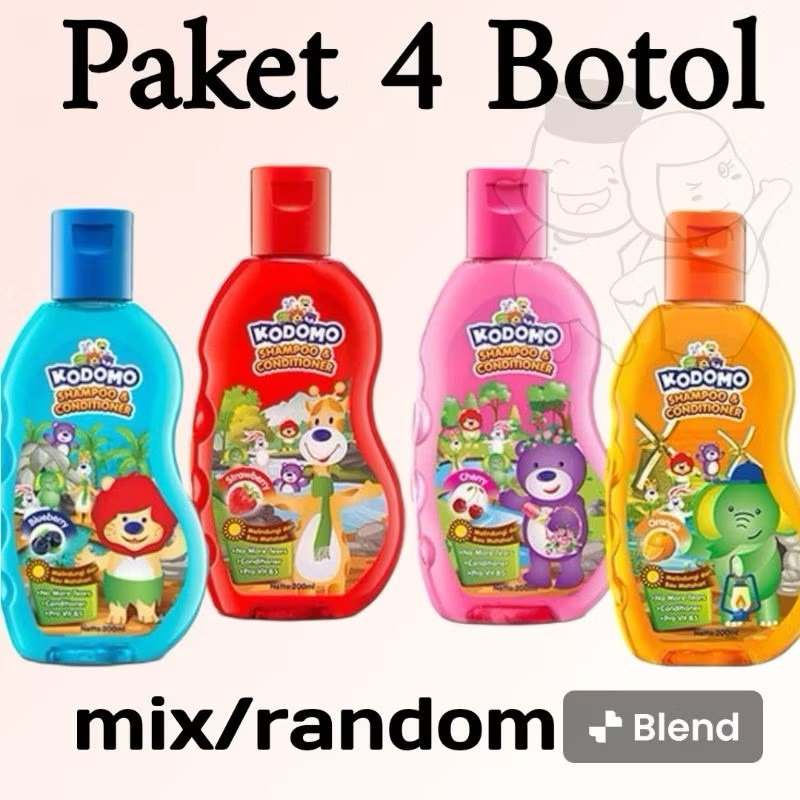 Jual 4 pcs Kodomo shampo anak 45ml - DAPAT EMPAT | Shopee Indonesia