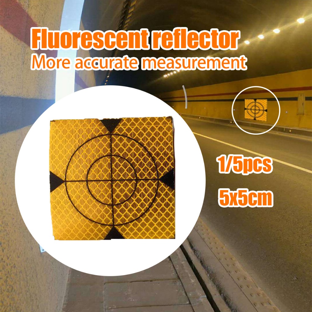 Jual 5PCS Survey Reflector Sheet Prisma Target Sticker Reflector Sheet ...