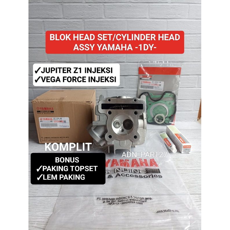 Jual blok head set (1DY) cylinder head Assy Yamaha Vega force injeksi ...