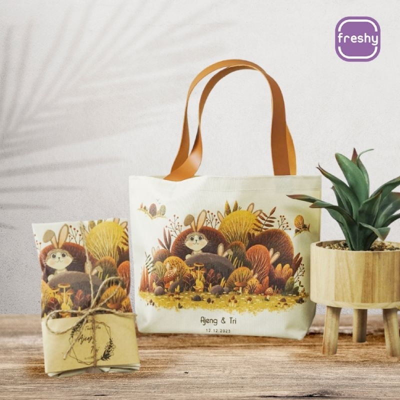 Jual BEST SELLER SOUVENIR PERNIKAHAN BAHAN KANVAS POLYESTER WATERPROF ...