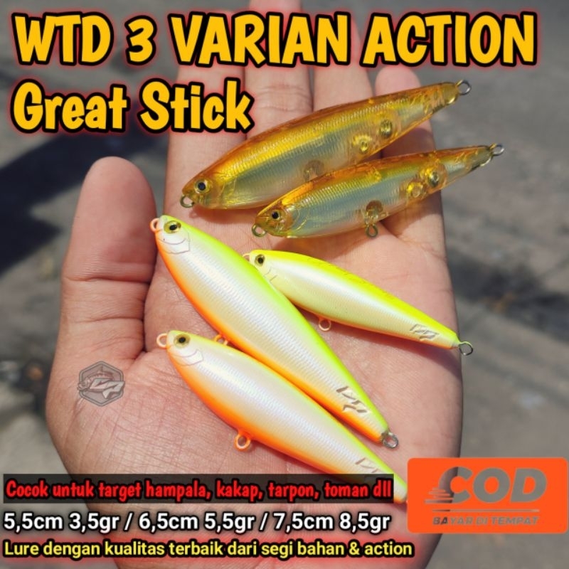 Jual WTD GREAT STICK GARNIS PANCING / Lure WTD / WTD Splasher /LURE WTD ...