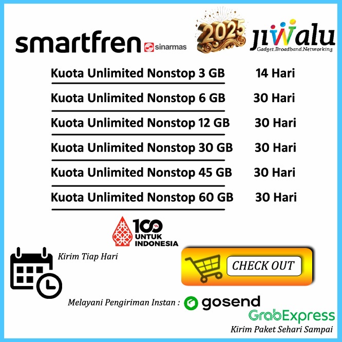 Jual Kartu Perdana Smartfren Unlimited Nonstop 4G LTE | Shopee Indonesia