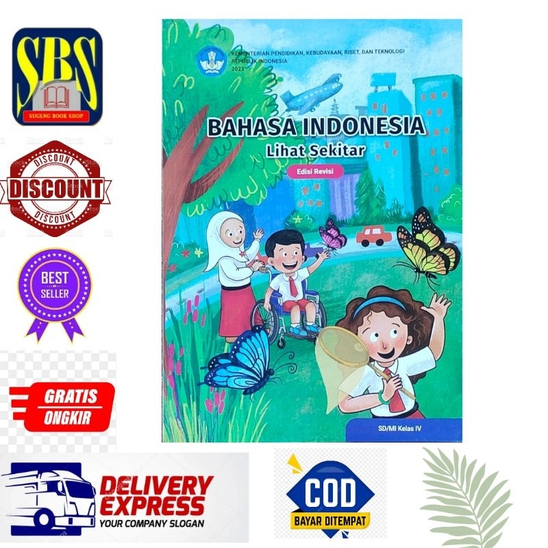 Jual BUKU BAHASA INDONESIA KELAS 4 SD KURIKULUM MERDEKA EDISI REVISI TERBARU | Shopee Indonesia
