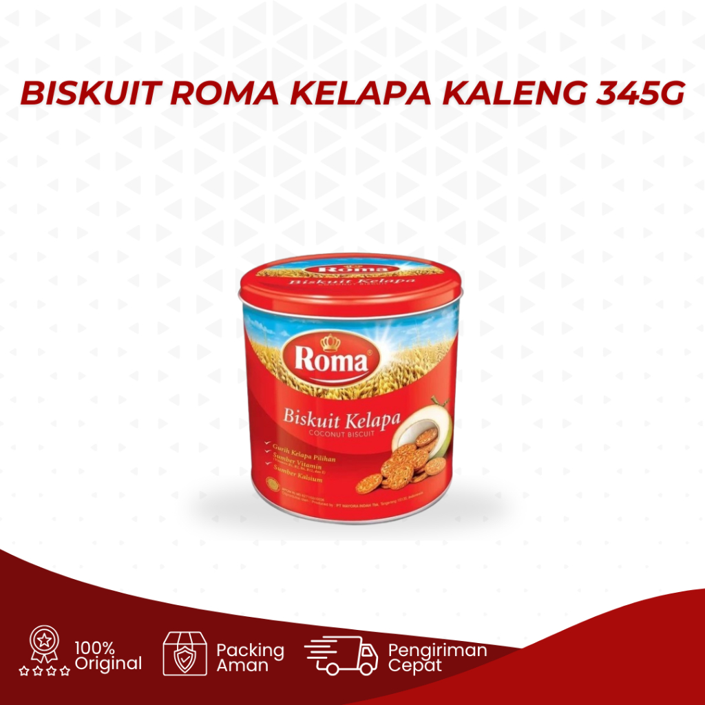 Jual Biskuit Roma Kelapa Kaleng 345g | Shopee Indonesia