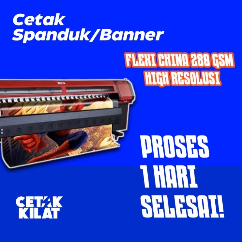 Jual CETAK SPANDUK/BANNER FLEXI CHINA 280GSM TERMURAH SEHARI JADI!! | Shopee Indonesia