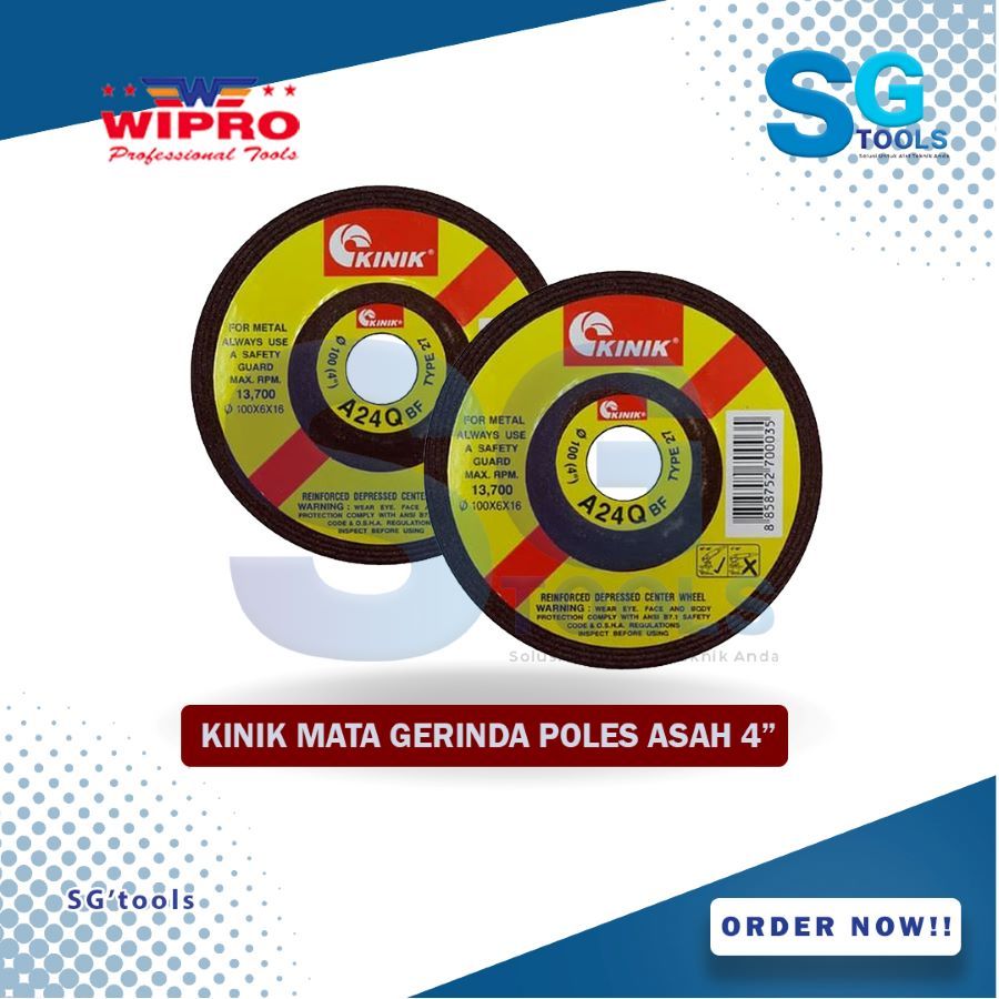 Jual Kinik Batu Gerinda poless - Batu Slep M100X6X16 A24QBF27 KINIK TH ...