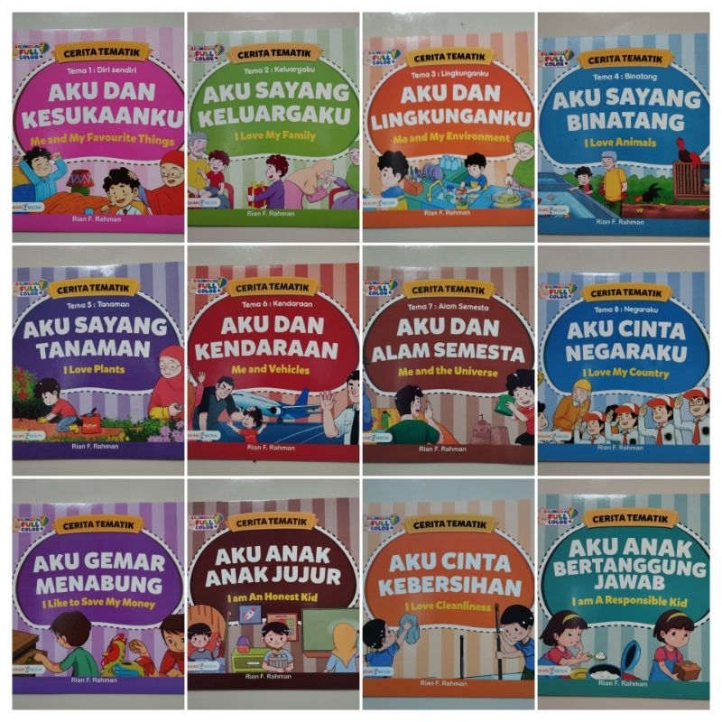 Jual Buku Cerita Anak Bergambar Seri Cerita Tematik (2Bahasa) - Lingkar Media | Shopee Indonesia