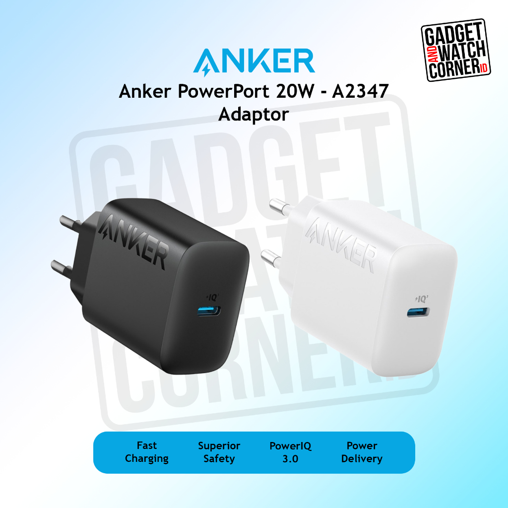 Jual Anker Powerport 20W USB-C Wall Charger - A2347 White GARANSI ...