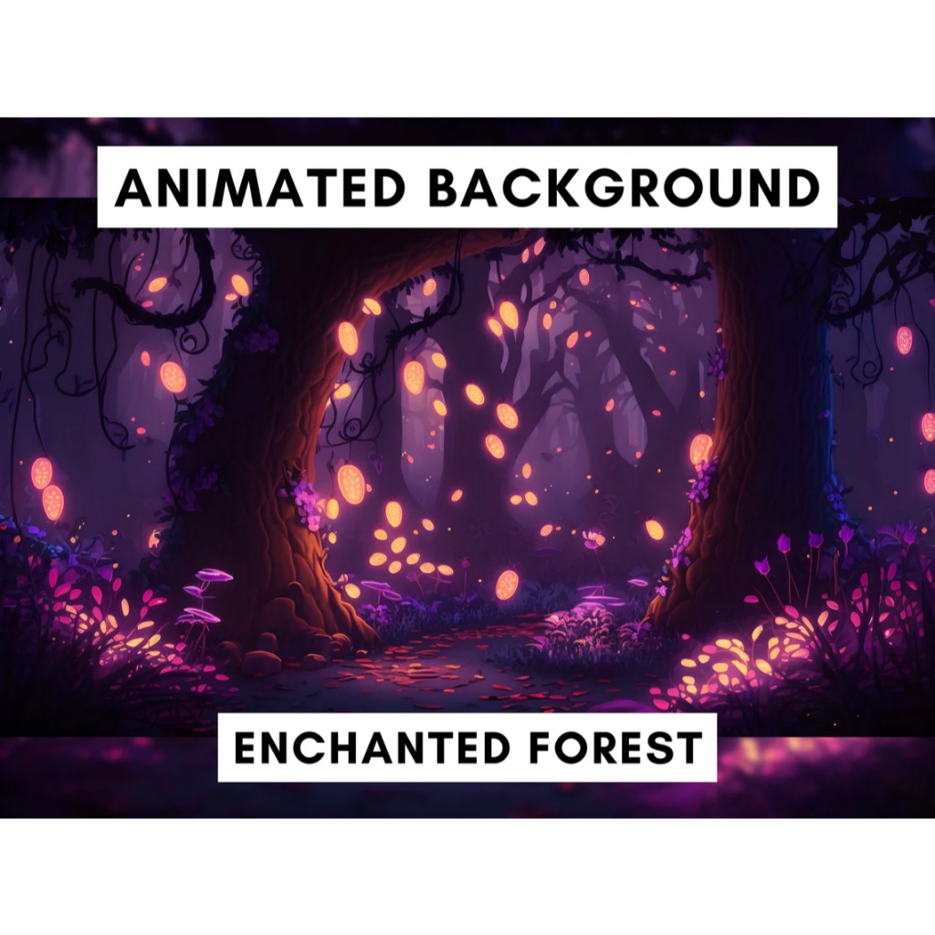 Jual Vtuber / Live2d Assets - Animated Background Enchanted Forest ...