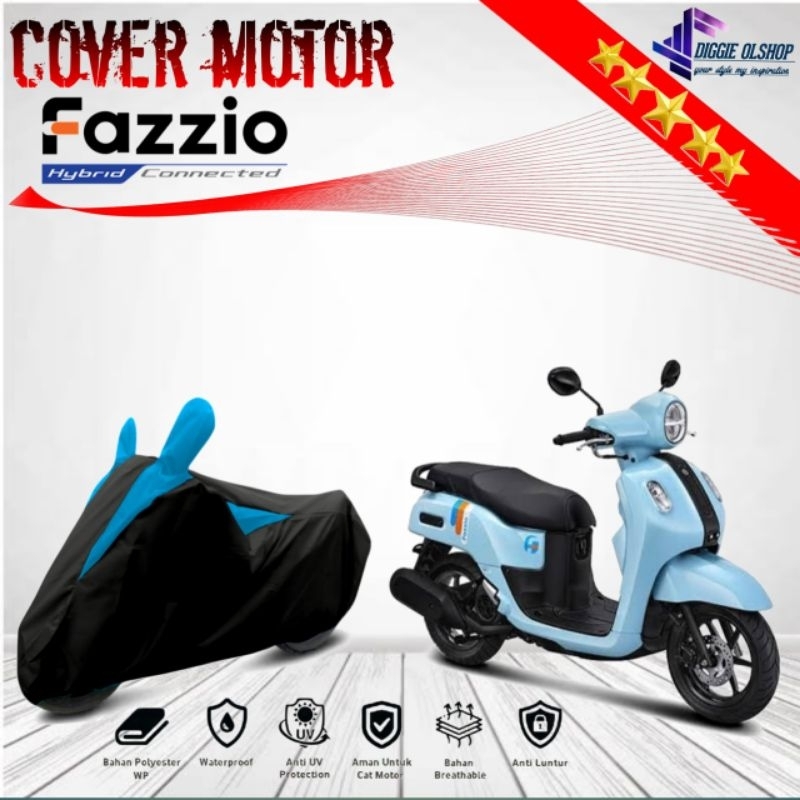 Jual cover motor YAMAHA FAZZIO,FAZZIO NEO,sarung motor,penutup motor ...
