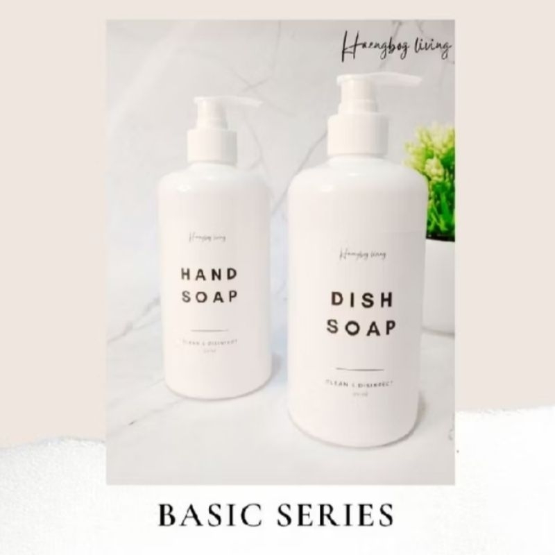 Jual Botol Pump Reffile + Sticker Label Sabun Cuci Tangan Aesthetic ...