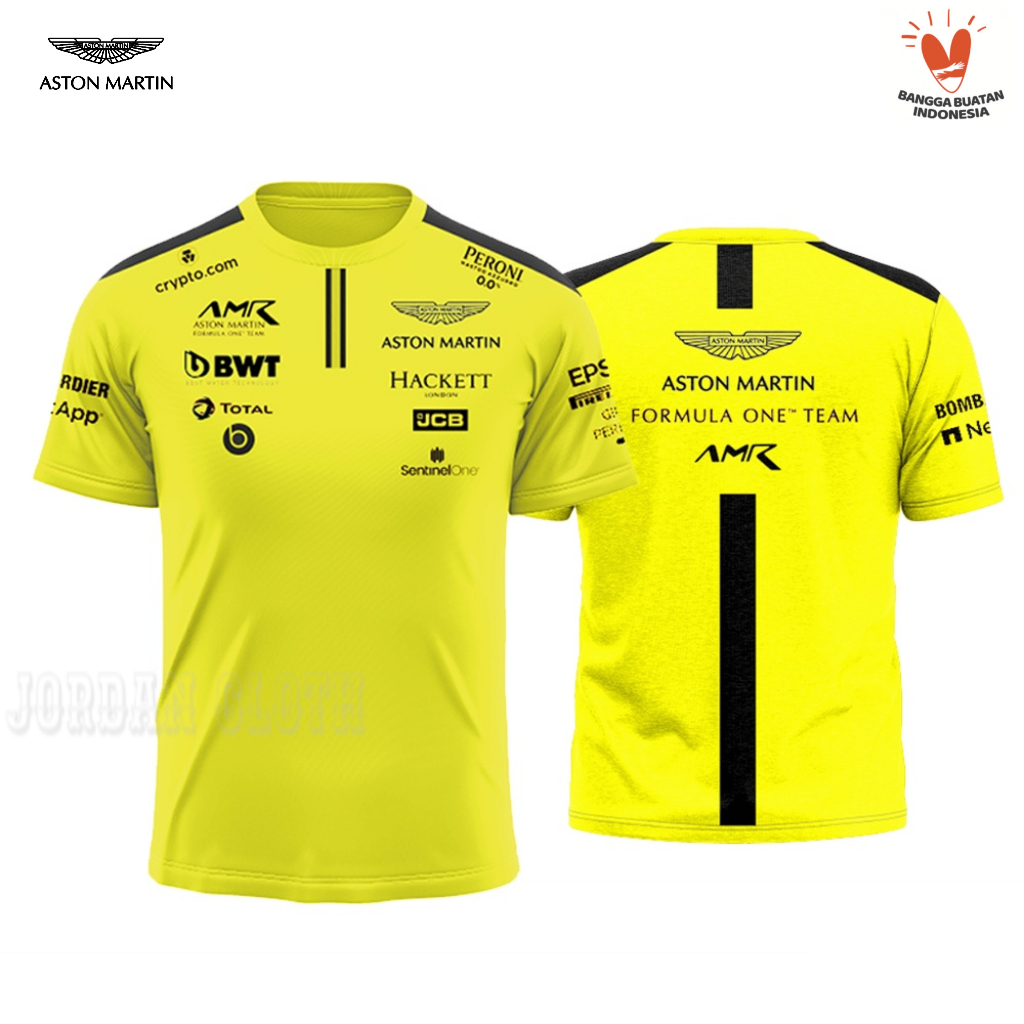 Jual Tshirt Baju Kaos Aston Martin Formula One F1 Team Racing | Shopee ...