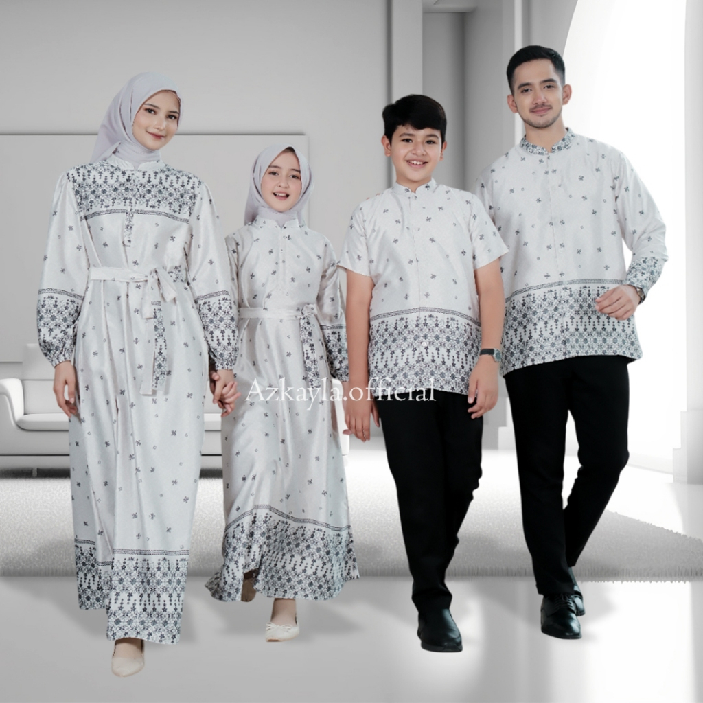 Jual Azkayla - Kiara Gamis Sarimbit Keluarga Baju Couple Family Set ...