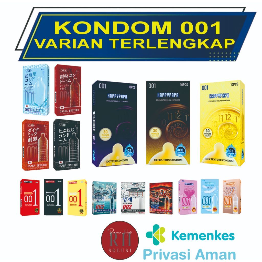 Jual Kondom 001 Tipis Bergerigi Varian Terlengkap Privasi Aman COD ...