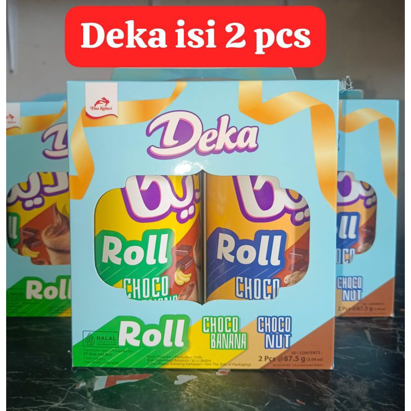 Jual Deka Wafer Roll Choco Nut | Choco Banana - Wafer Roll Kaleng Isi 2 ...
