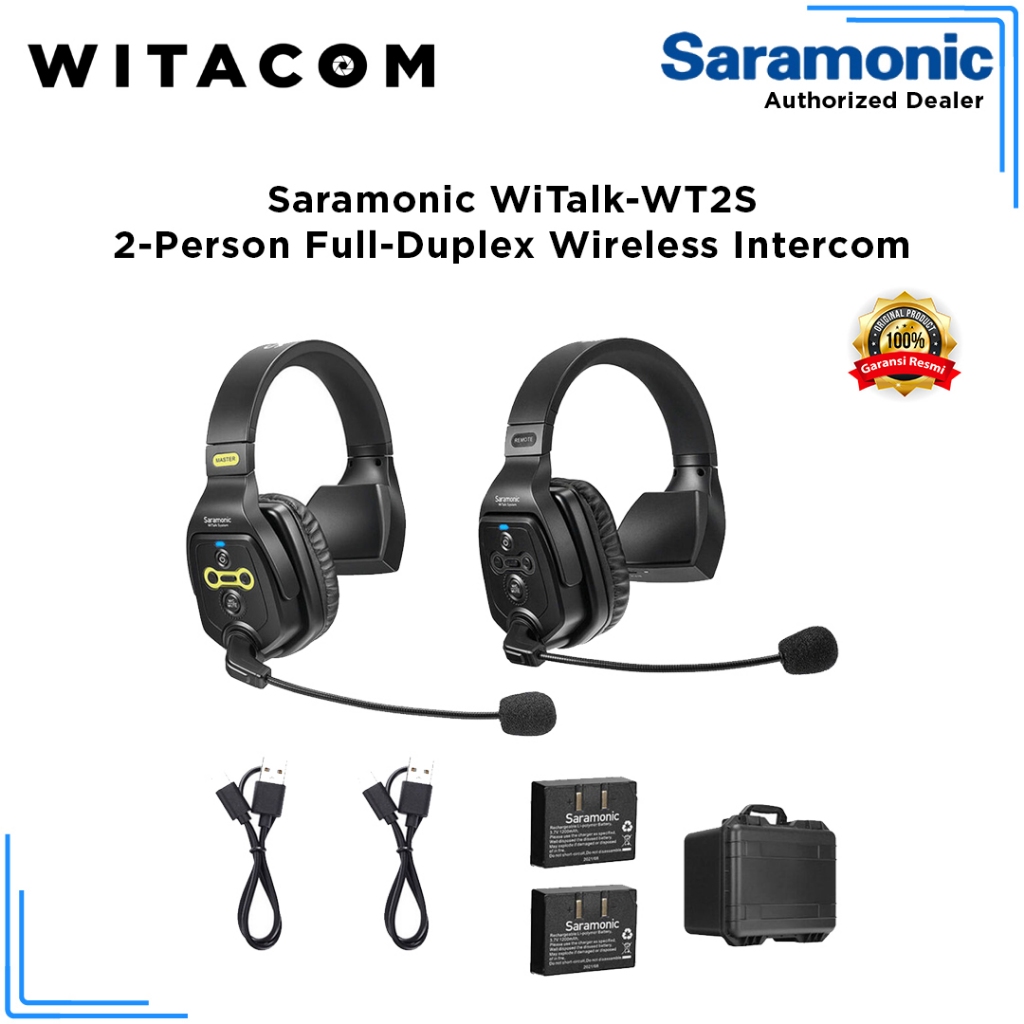 Jual Saramonic WiTalk-WT2S 2-Person Full-Duplex Wireless Intercom ...