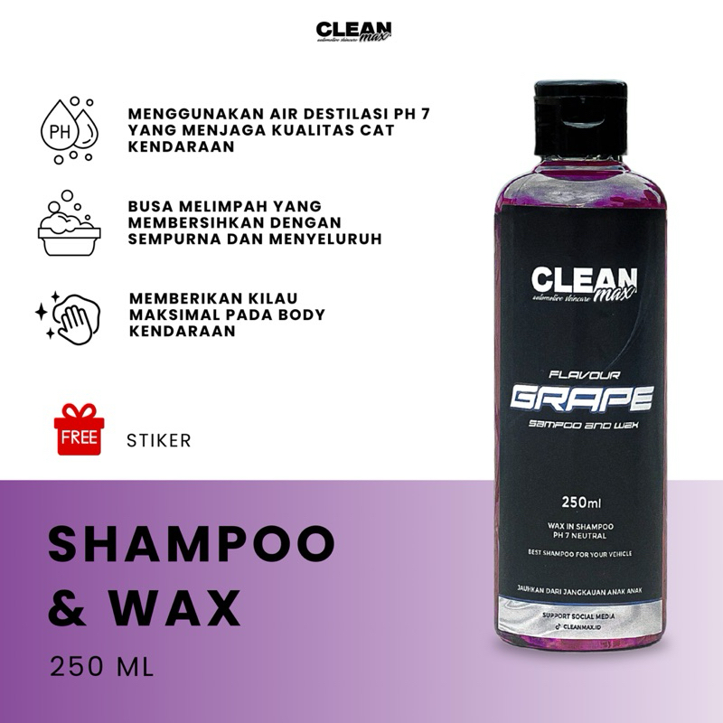 Jual SHAMPOO & WAX - SABUN CUCI MOTOR BY CLEANMAX | Shopee Indonesia