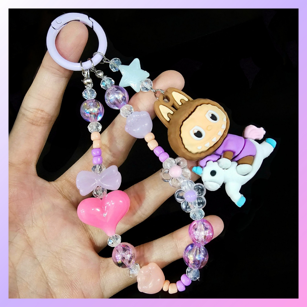 Jual Gantungan Tas / Kunci Bag Charm Lucu Cute Keychain Aesthetic Labubu - GK025 | Shopee Indonesia