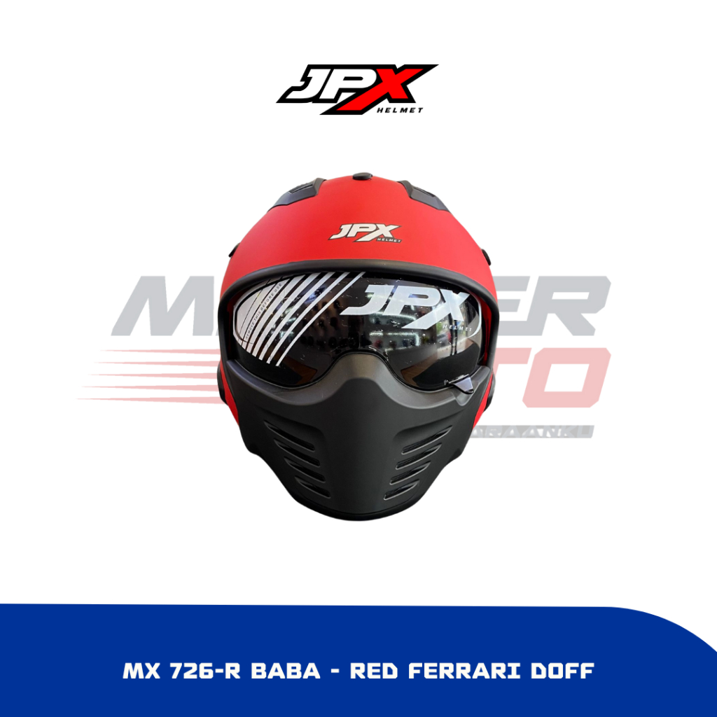 Jual Helm Full Face JPX MX 726-R Baba | Shopee Indonesia