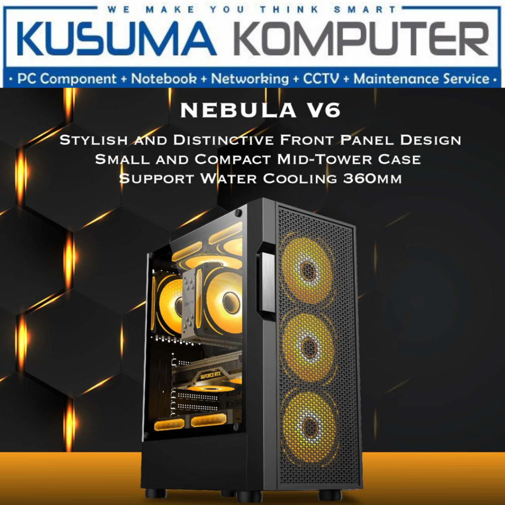 Jual INFINITY NEBULA V6 + 3 Fan RGB Casing Gaming PC | Shopee Indonesia
