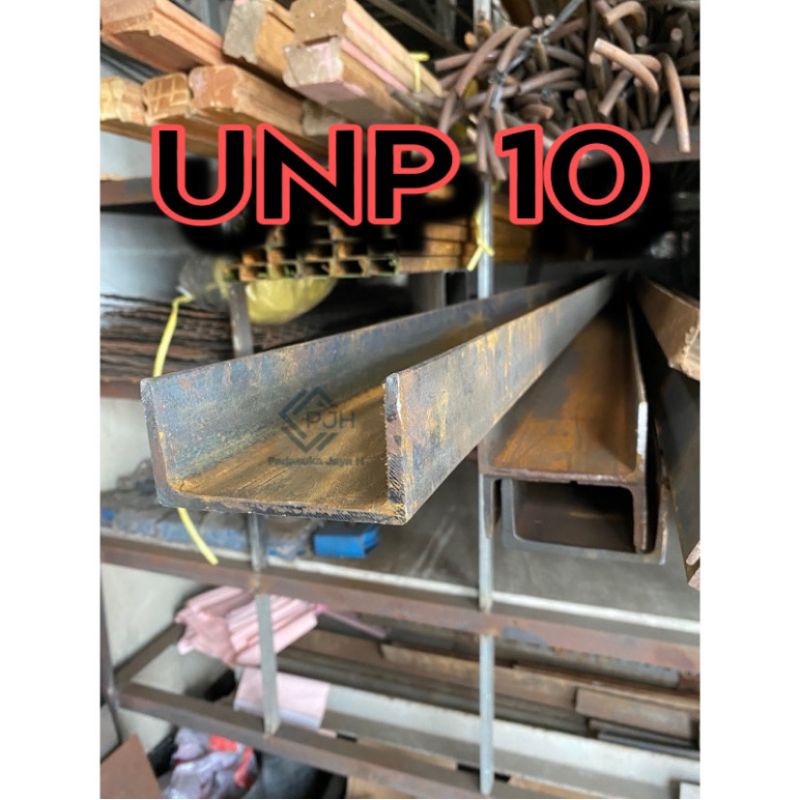 Jual UNP 10 Kanal U 100mm. besi baja UNP cocok untuk mesin. ukuran ...