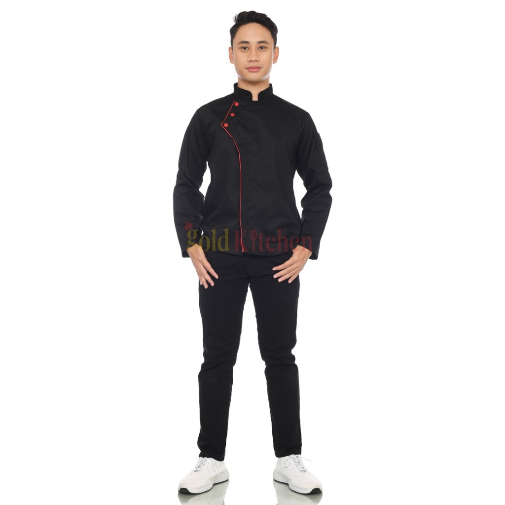 Jual Baju Koki Chef Jacket Lengan Panjang Pria Wanita Model Style Bahan ...