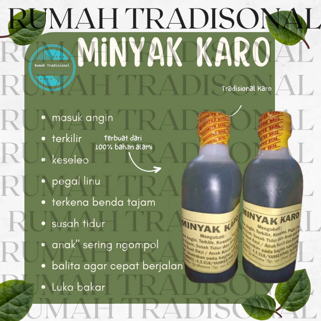 Jual Minyak Karo Asli 250ml Original | Shopee Indonesia