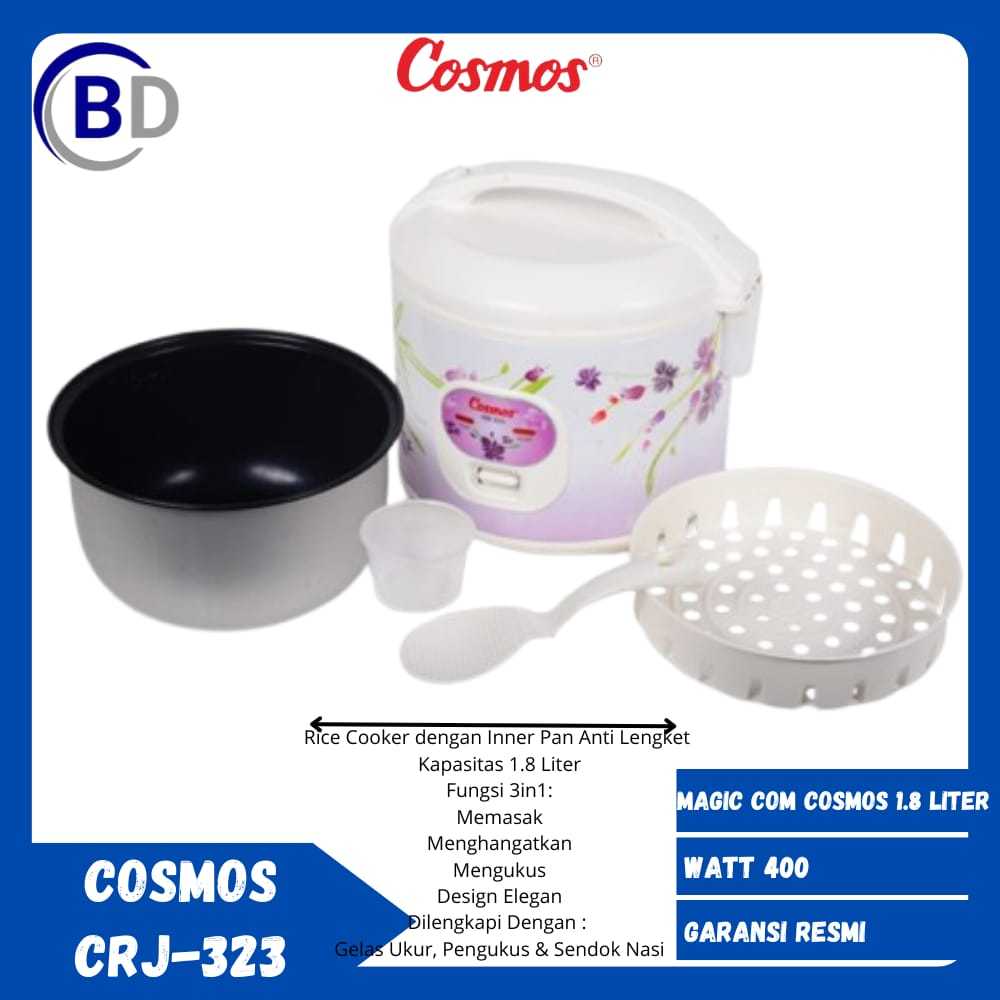 Jual COSMOS Magic Com Rice Cooker CRJ 323 | Shopee Indonesia