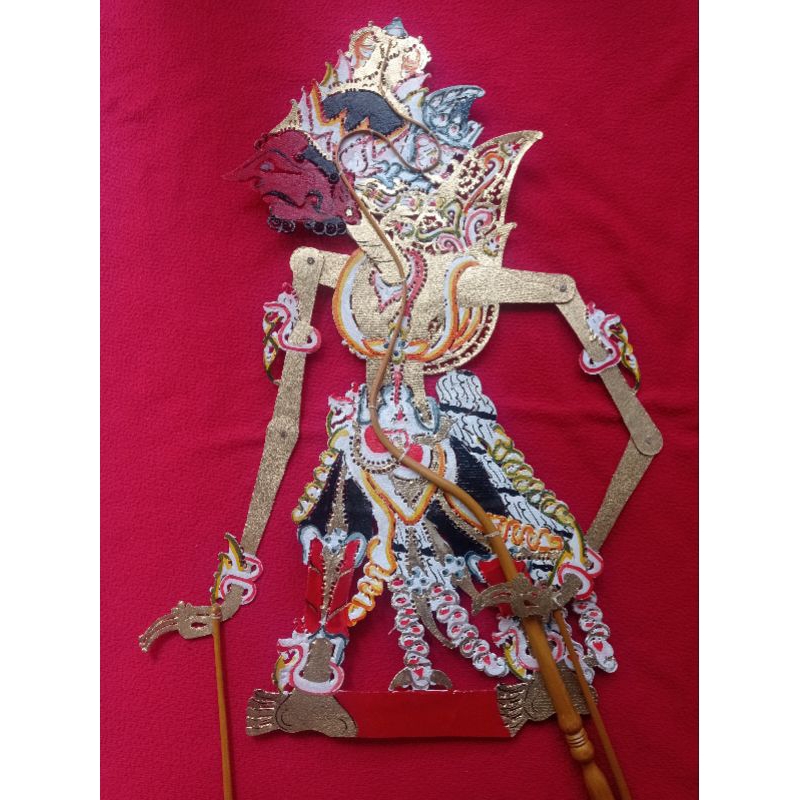Jual Wayang kulit asli Indonesia 100% Tokoh Baladewa Emas | Shopee ...