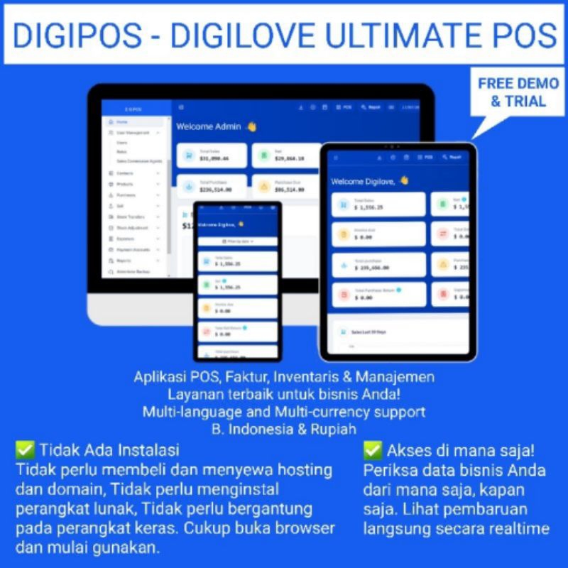 Jual DIGIPOS - Digilove Ultimate POS - Kasir Aplikasi POS,Faktur ...