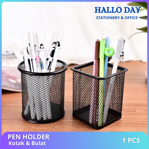 Jual HD Pen Stand Besi/ Pen Holder/ Pen Organizer/ Tempat Pen/ Desk ...