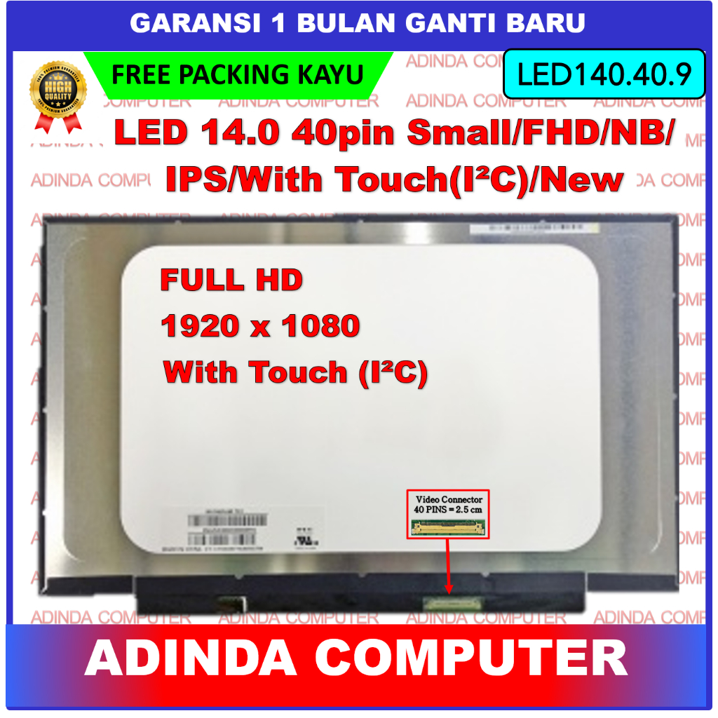 Jual LED LCD Acer TRAVELMATE TMX514-51 X514-51 N17W3 14.0 14 Inch 40 Pin 40pin Small Full HD FHD ...