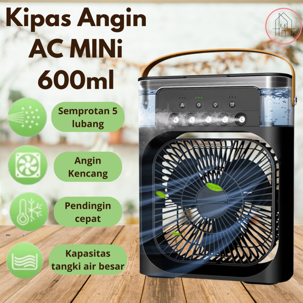 Jual LS Kipas AC Pendingin Mini Kipas AC Air Cooler Pendingin 600 Ml ...