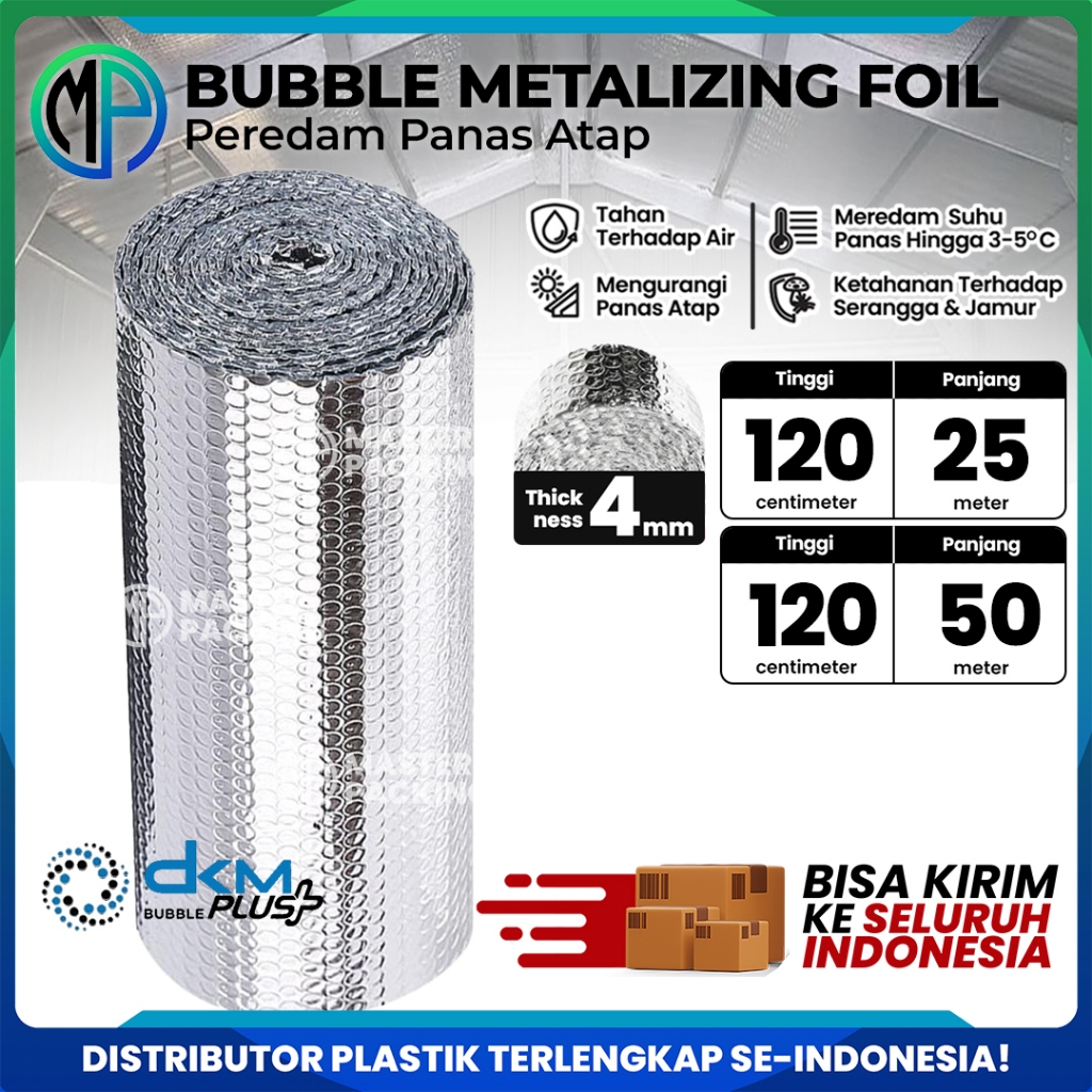 Jual Peredam Panas Atap Rumah Bubble Insulation Foil Roll 120cm x ...