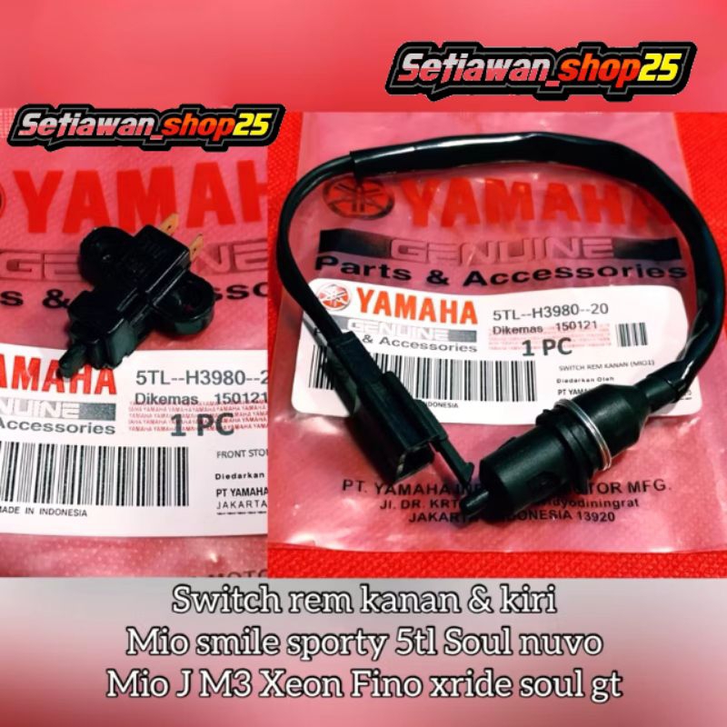 Jual SEPASANG Kanan Kiri Switch swit Rem Mio smile sporty 5tl Soul Mio ...