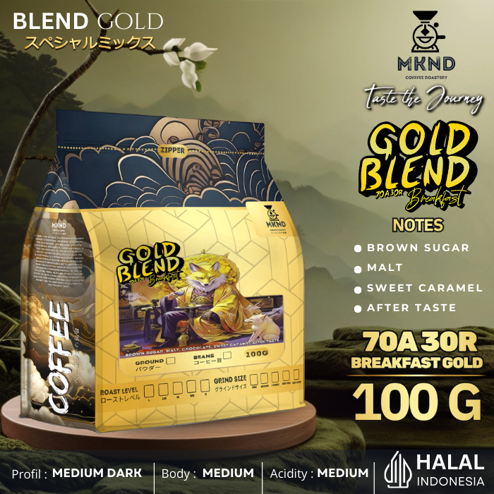 Jual MKND COFFEE ROASTERY - Gold Breakfast Blend 100gr Arabika 70% ...