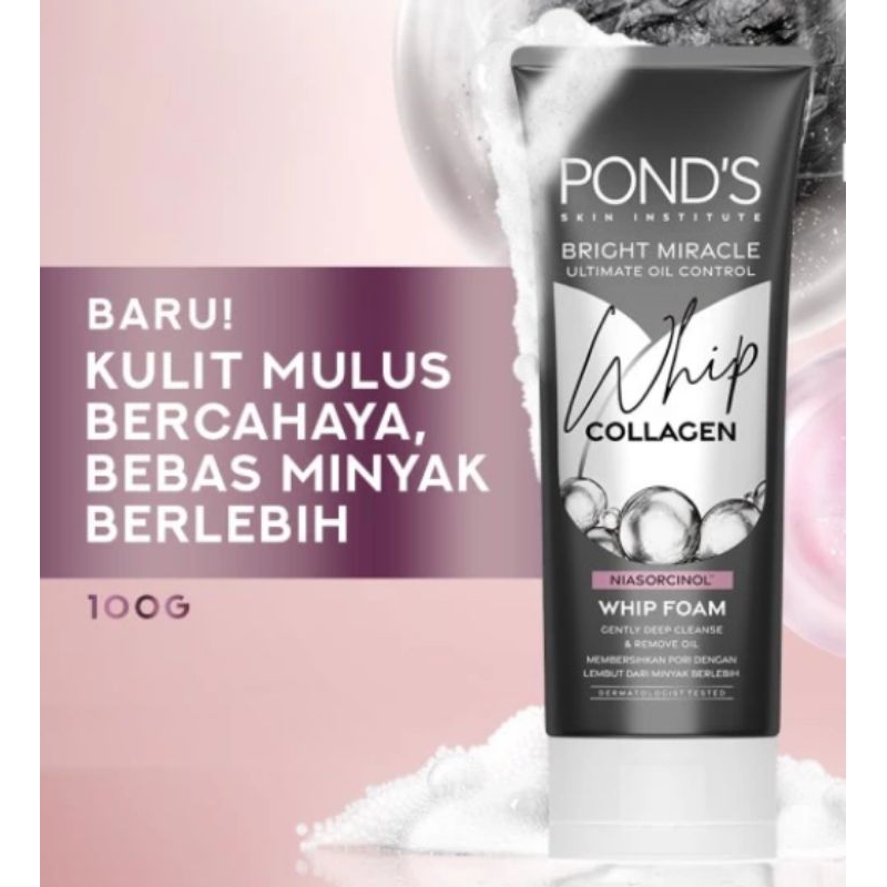 Jual Ponds Ultimate Oil Control Whip Collagen Foam Facial 100gr ...