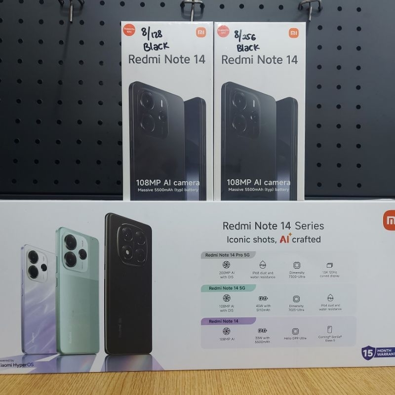 Jual XIAOMI REDMI NOTE 14 8/256 - SEGEL BOX ORIGINAL - NO REPACK ...