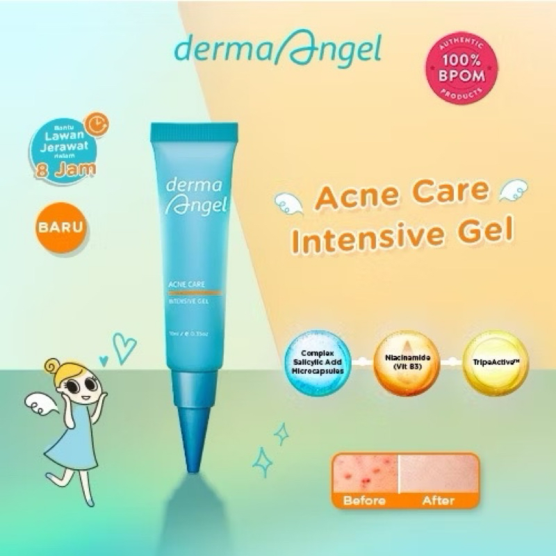 Jual DERMA ANGEL ACNE CARE INTENSIVE GEL 10ml | Shopee Indonesia