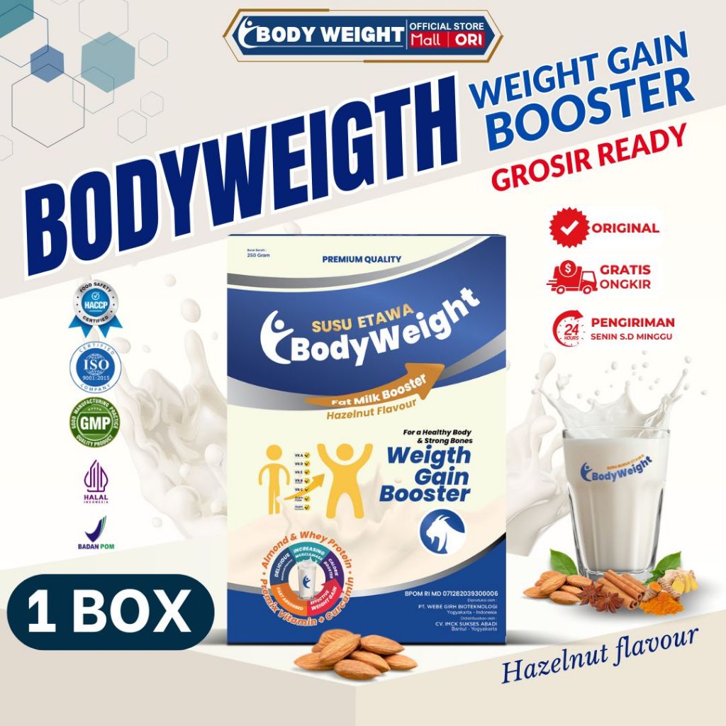 Jual BodyWeight Susu Kambing Etawa Penggemuk Badan Efektif Susu Etawa ...