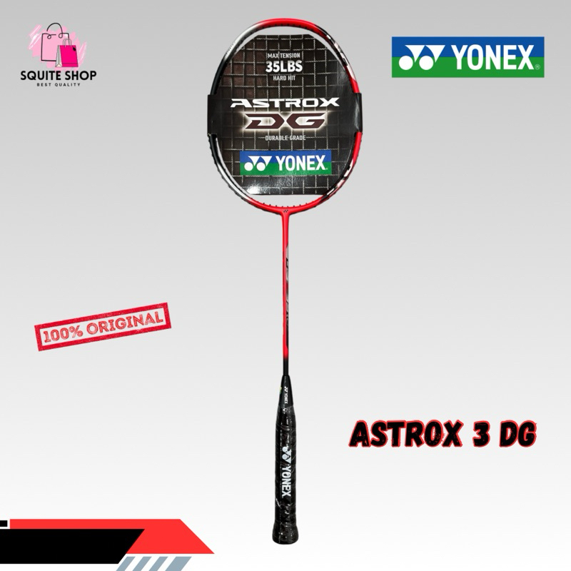 Jual RAKET YONEX ASTROX 3DG ORIGINAL BADMINTON BLACK RED | Shopee Indonesia