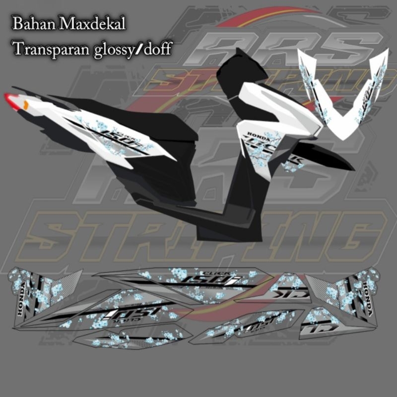 Jual Striping sticker Vario led old 150 125 design custom sakura series transparan konsep ...