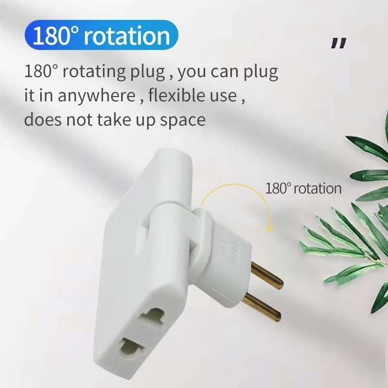 Jual Power Soket 3in1 Plug In Stop Kontak Steker Lipat 180° Cabang 3 ...