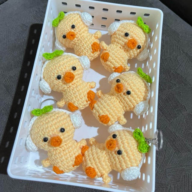 Jual CROCHET DUCK HEADPHONE KEYCHAIN | Shopee Indonesia