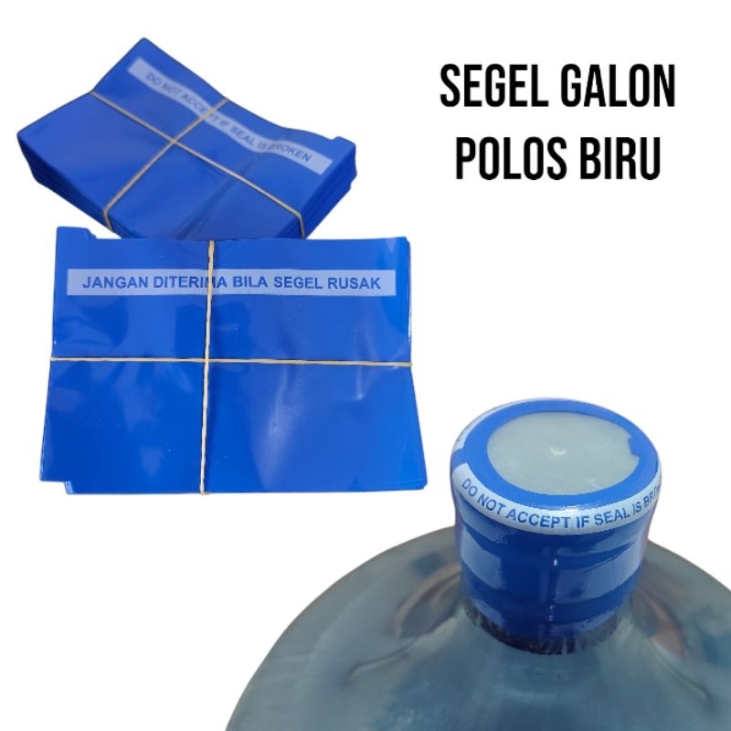Jual Segel Galon Polos Biru "Jangan Diterima Bila Segel Rusak" | Shopee ...